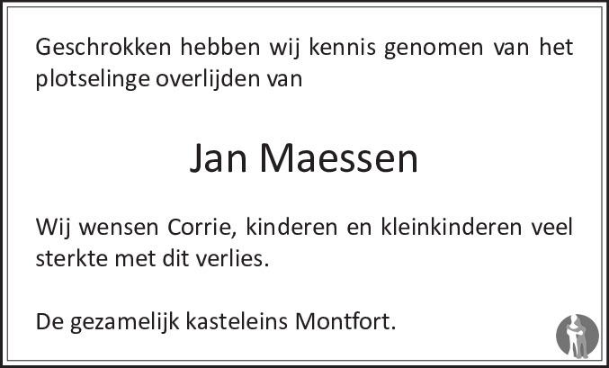 Jan (Jan van Betje) Maessen 25-02-2016 overlijdensbericht en ...