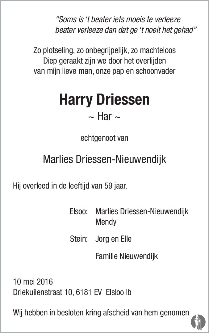 Overlijdensberichten Stein Lb | overledene