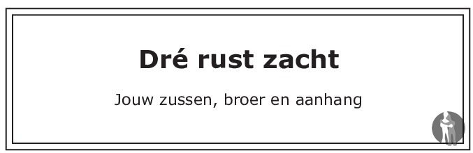Dré Peeters 08-08-2017 overlijdensbericht en condoleances - Mensenlinq.nl