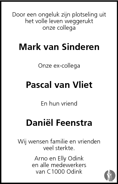 Daniël Christian Feenstra 12-06-2010 overlijdensbericht en condoleances ...