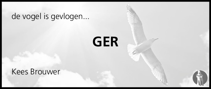 Gerrit Bert (Ger) de Boer 07-01-2017 overlijdensbericht en condoleances ...