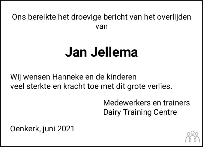 Jan Jellema 27-06-2021 overlijdensbericht en condoleances - Mensenlinq.nl Jan Jellema 27-06-2021 overlijdensbericht en condoleances - Mensenlinq.nl