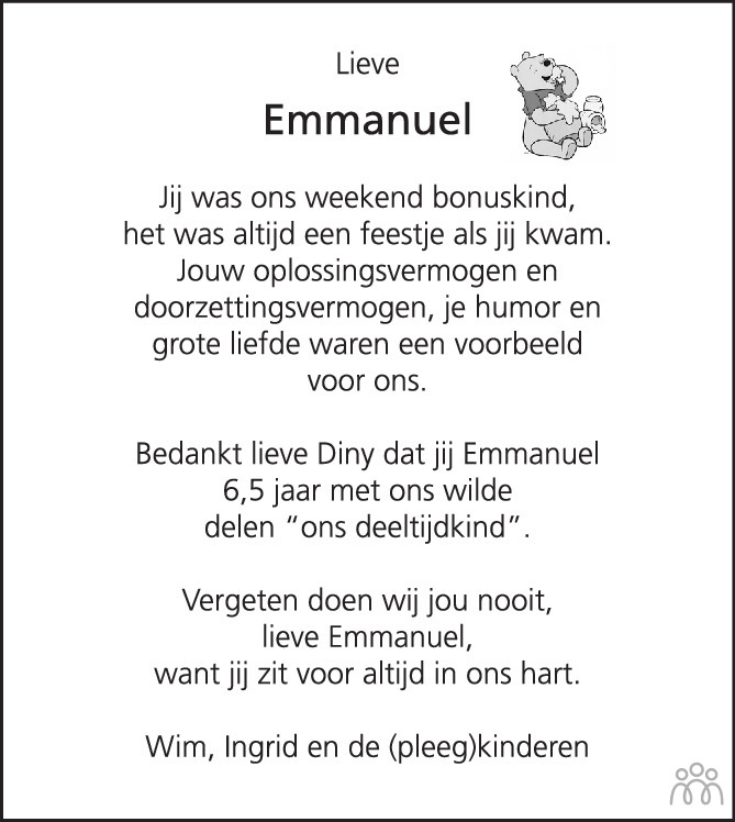 Emmanuel Duru 24-05-2021 overlijdensbericht en condoleances - Mensenlinq.nl