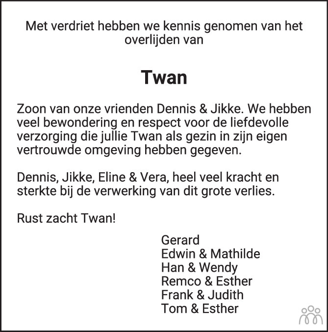 Twan Jansen 01-11-2023 overlijdensbericht en condoleances - Mensenlinq.nl