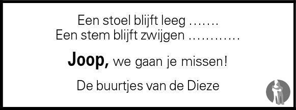 Johan (Joop) van Halen 10-07-2011 overlijdensbericht en condoleances ...