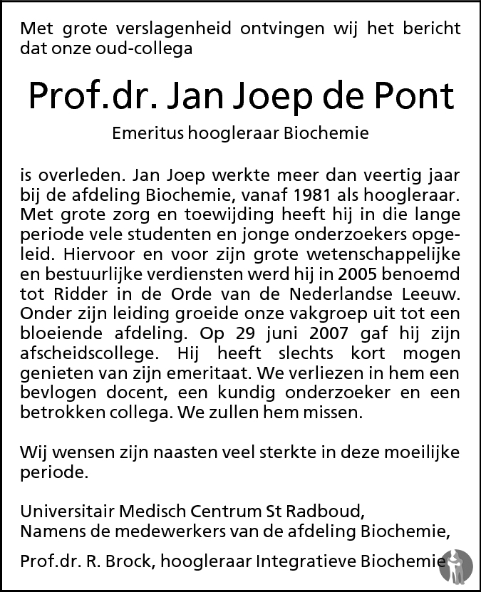 Jan Jozef Henri Hubert Maria (Jan Joep) de Pont 02-09-2009 ...