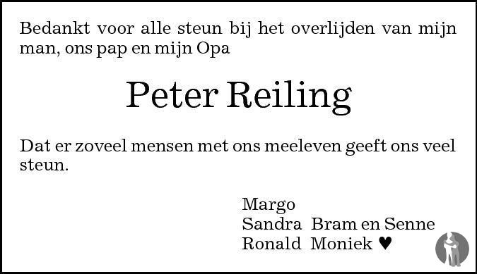 Petrus Johannes Franciscus (Peter) Reiling 15-01-2011 ...