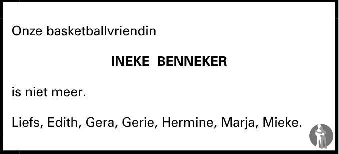 Hermina Elise Rhee - Benneker 28-10-2011 overlijdensbericht en ...