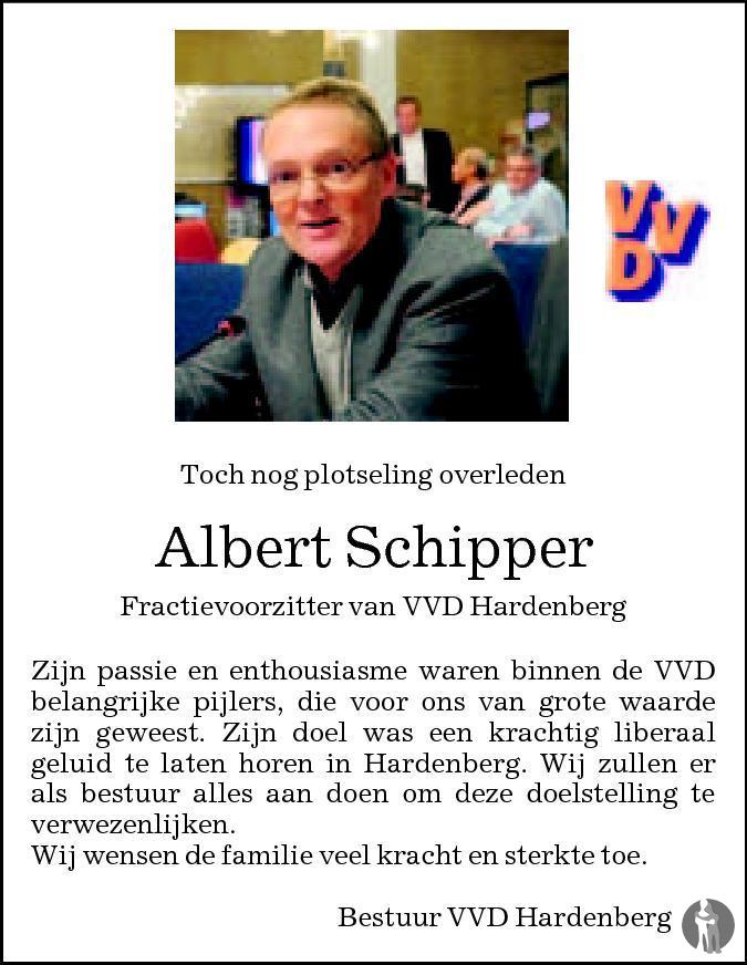 Albert (Skip) Schipper 19-12-2012 overlijdensbericht en condoleances ...