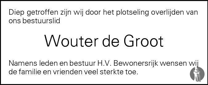 Wouter de Groot 28-05-2013 overlijdensbericht en condoleances ...