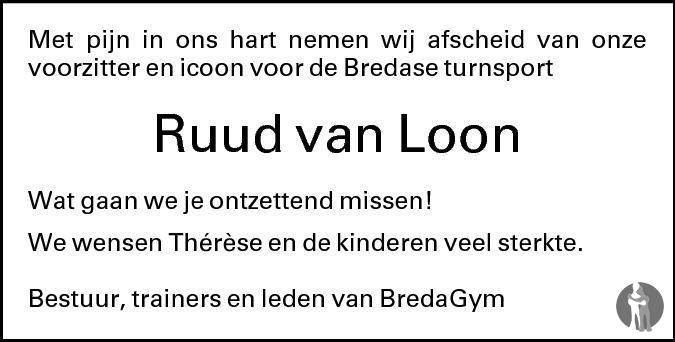 Rudolphus Jacobus Josephus (Ruud) van Loon 05-08-2013 ...
