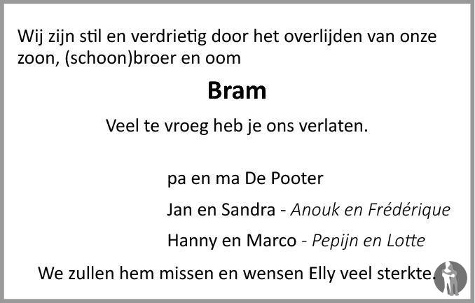 Abraham Jan de Pooter 19-08-2013 overlijdensbericht en condoleances ...