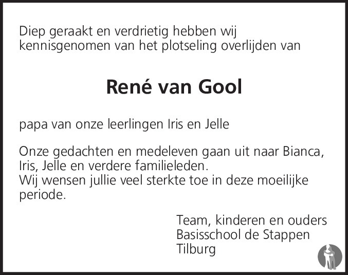 René van Gool 14-02-2016 overlijdensbericht en condoleances - Mensenlinq.nl