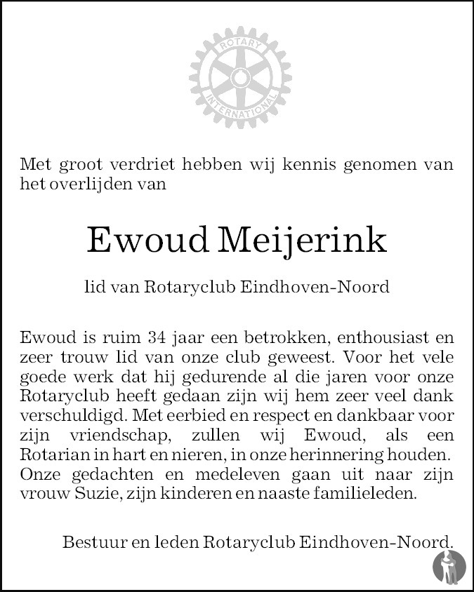 Ewoud Stijn Cornelis Meijerink 13-10-2017 overlijdensbericht en ...